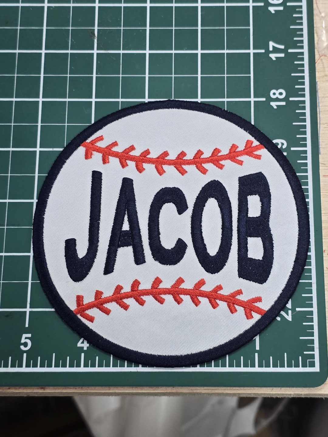 Personalized Baseball Patch, Baseball Patch,embroidered Patch, Iron On ...