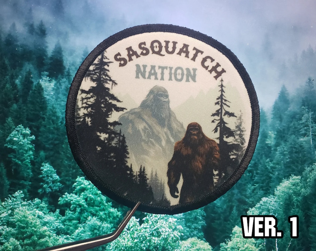 Sasquatch Nation Patch Sasquatch Patch Sasquatch Iron on Patch Big Foot Patch Bigfoot Iron on ...