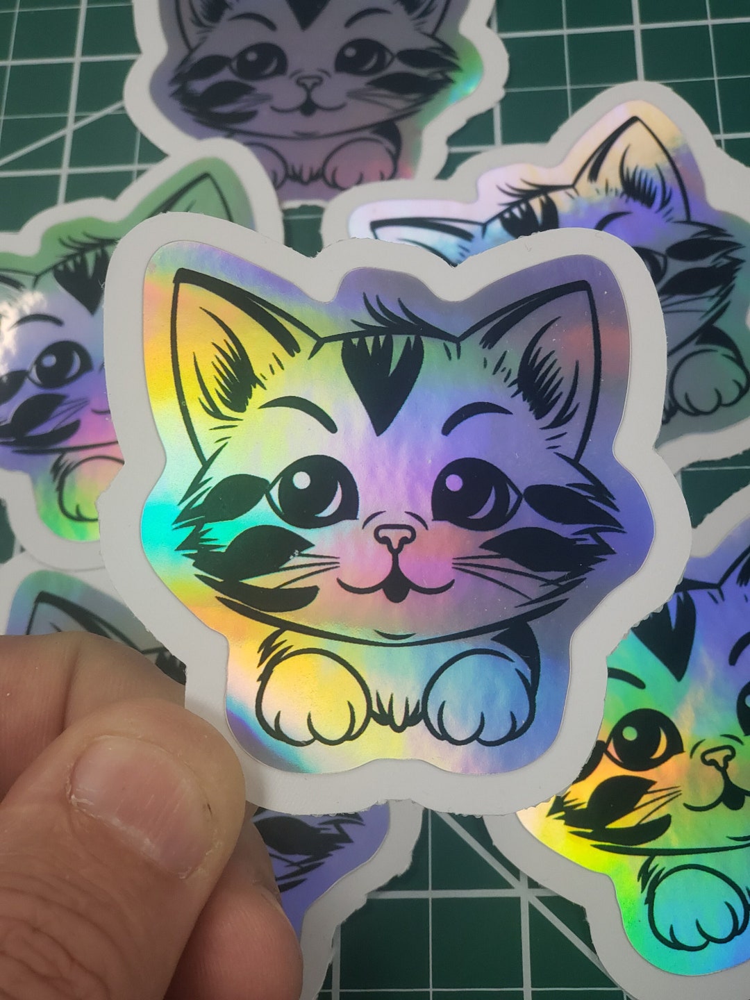 Cute Cat Decal Kitten Sticker Cute Kitten Sticker Cute Cat Decal Cute ...