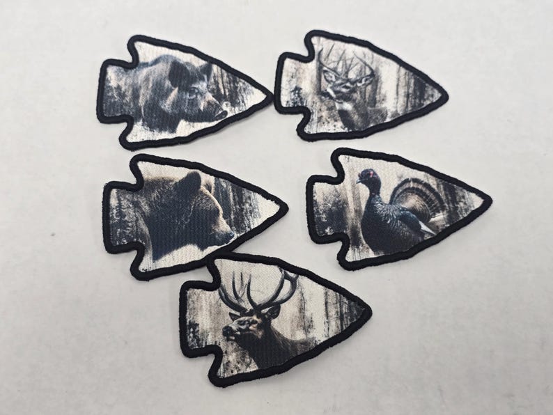 Deer Hunting Arrowhead Patch – Buck Patch for Hats Jackets and Vests ...