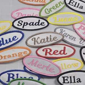 Name Patch Iron on Name Tag Custom Name Iron on Patch Uniform Patch ...