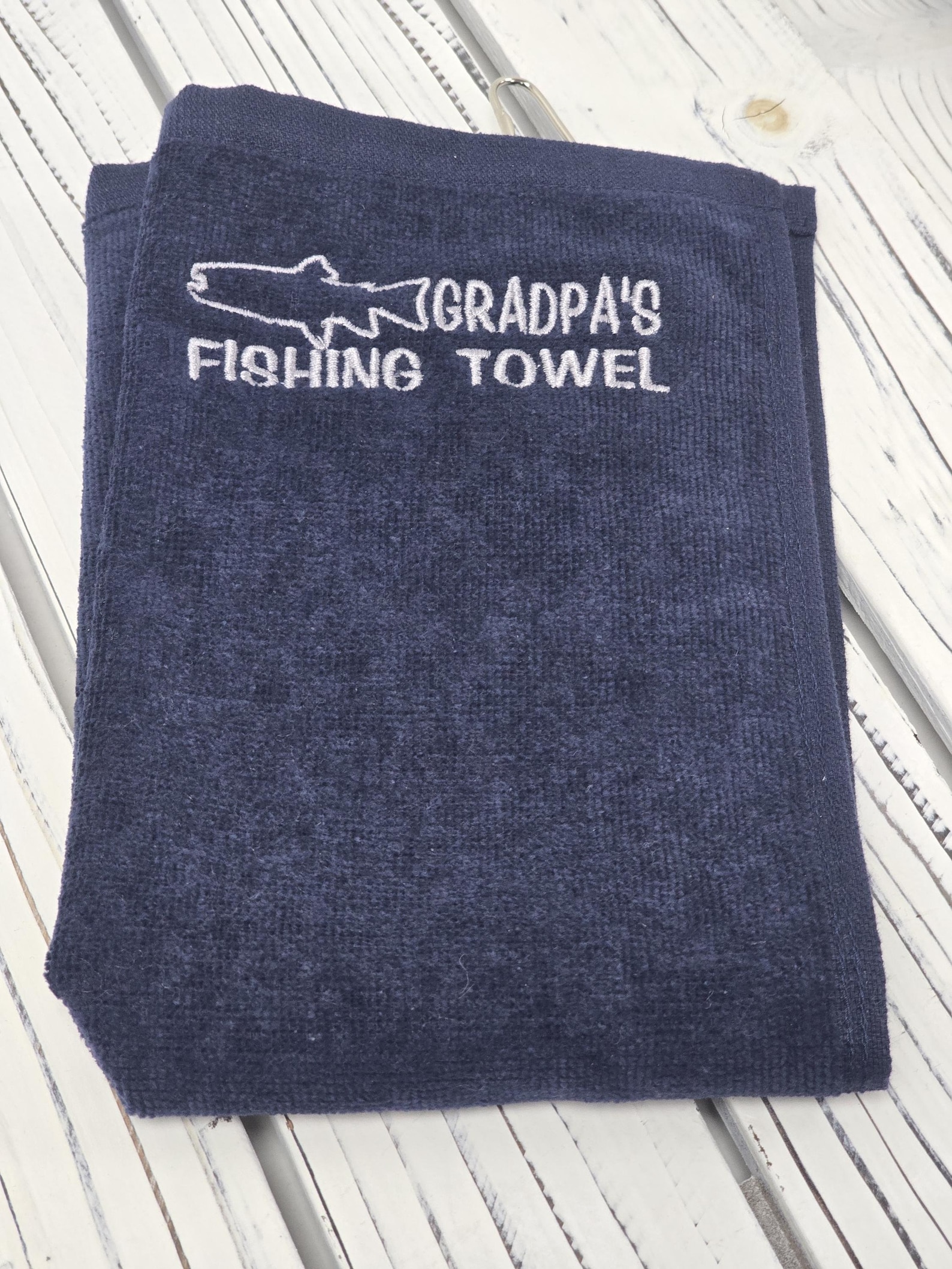 Personalized Fishing Towel Custom Embroidered Fishing Towel With ...