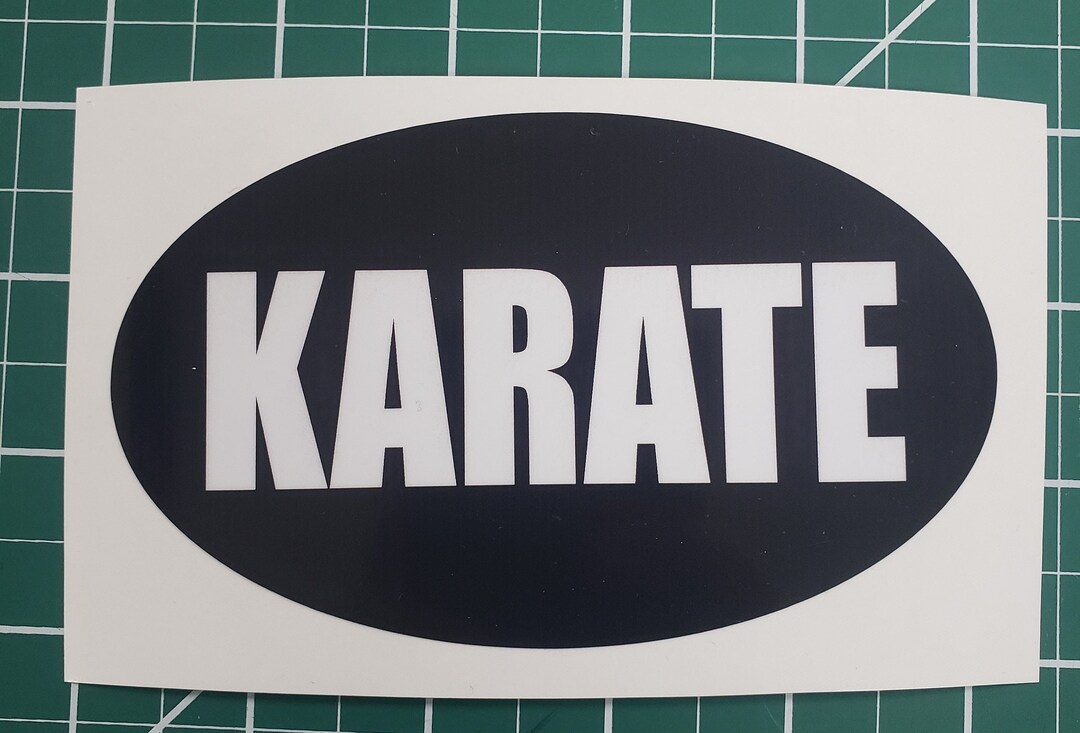 Karate Sticker Holographic Car Sticker, Bumper Stickers, Computer ...