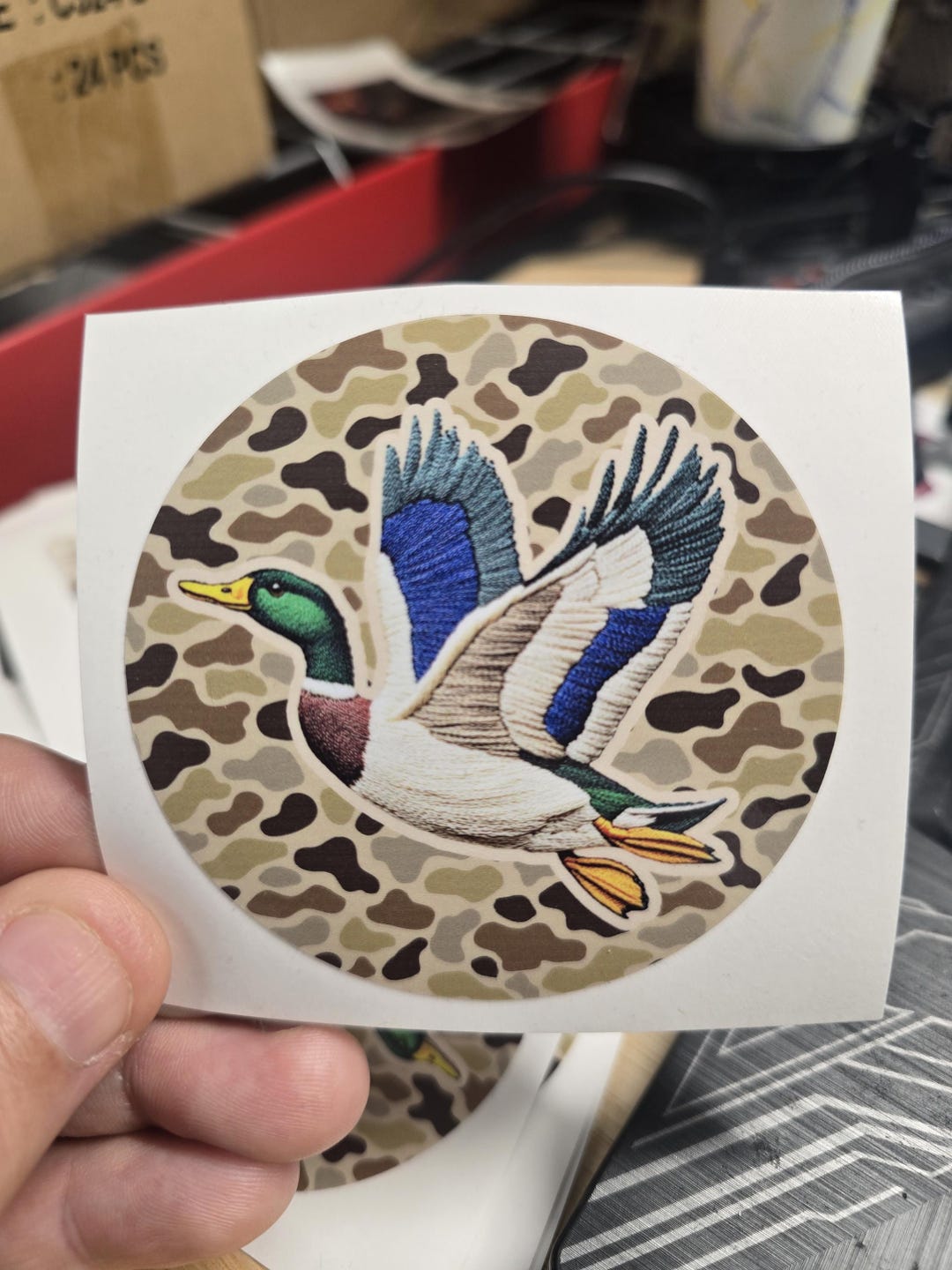 Mallard Duck Hunting Sticker – Duck Hunter Camo Decal for Trucks ...