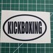 Kickboxing Sticker Holographic Car Sticker, Bumper Stickers, Computer ...