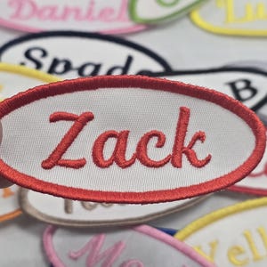 Name Patch Iron on Name Tag Custom Name Iron on Patch Uniform Patch ...