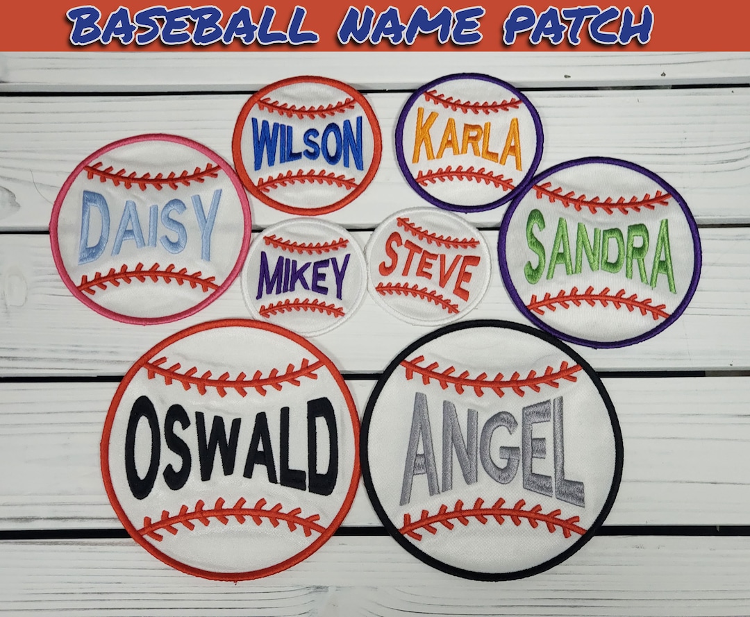 Personalized Baseball Patch, Baseball Patch,embroidered Patch, Iron On ...