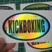 Kickboxing Sticker Holographic Car Sticker, Bumper Stickers, Computer ...