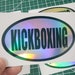 Kickboxing Sticker Holographic Car Sticker, Bumper Stickers, Computer ...