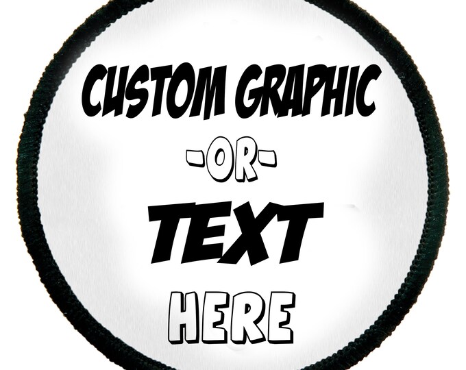 Custom Patches 2.5" Round, Custom Patch, Personalized Patch, Personalized Patches, Iron on Patch ...
