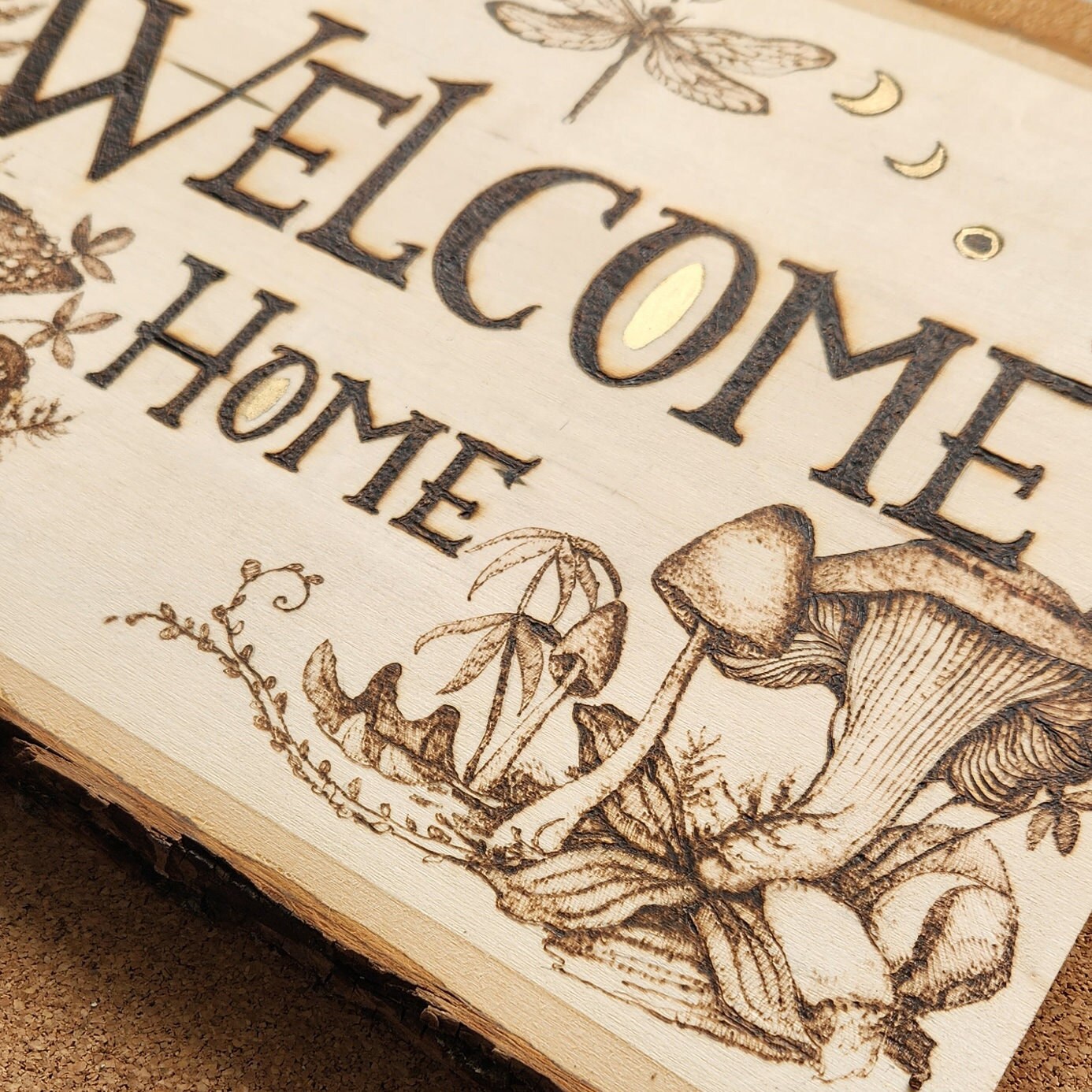 Welcome Home Sign Burned by Hand - Etsy