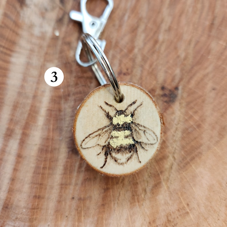 Woodburned Bug Keychains, Bug Lovers Gift, Insect Keychain, Pyrography ...
