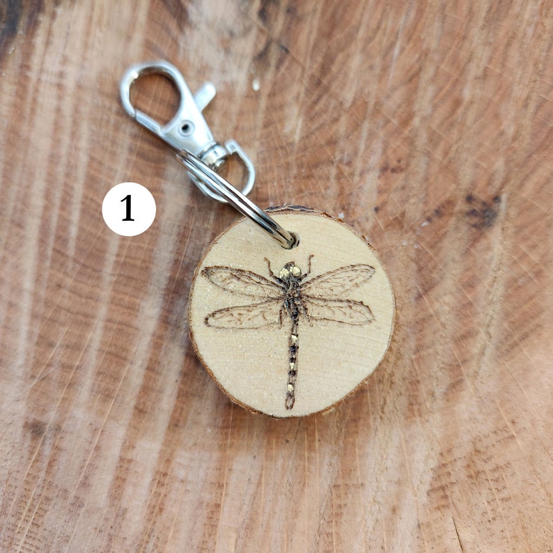 Woodburned Bug Keychains, Bug Lovers Gift, Insect Keychain, Pyrography ...