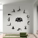 Yoga Vinyl Wall Decal, Yoga Studio Sign Wall Decor, Namaste, Lotus ...