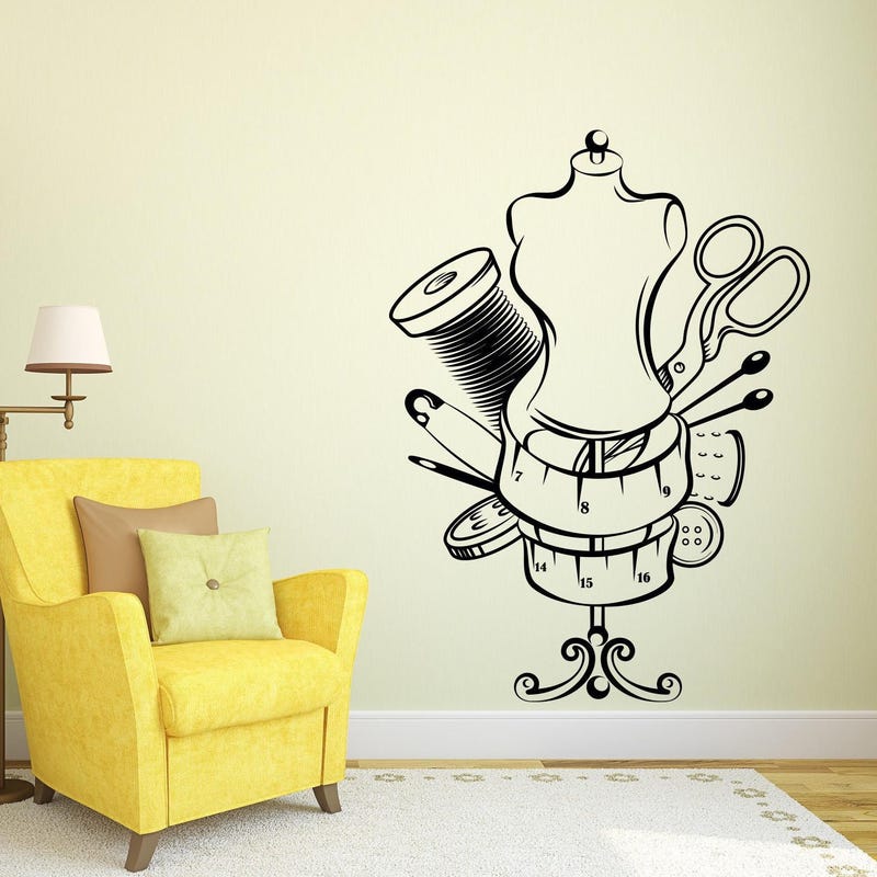 Sewing Wall Decal - Etsy