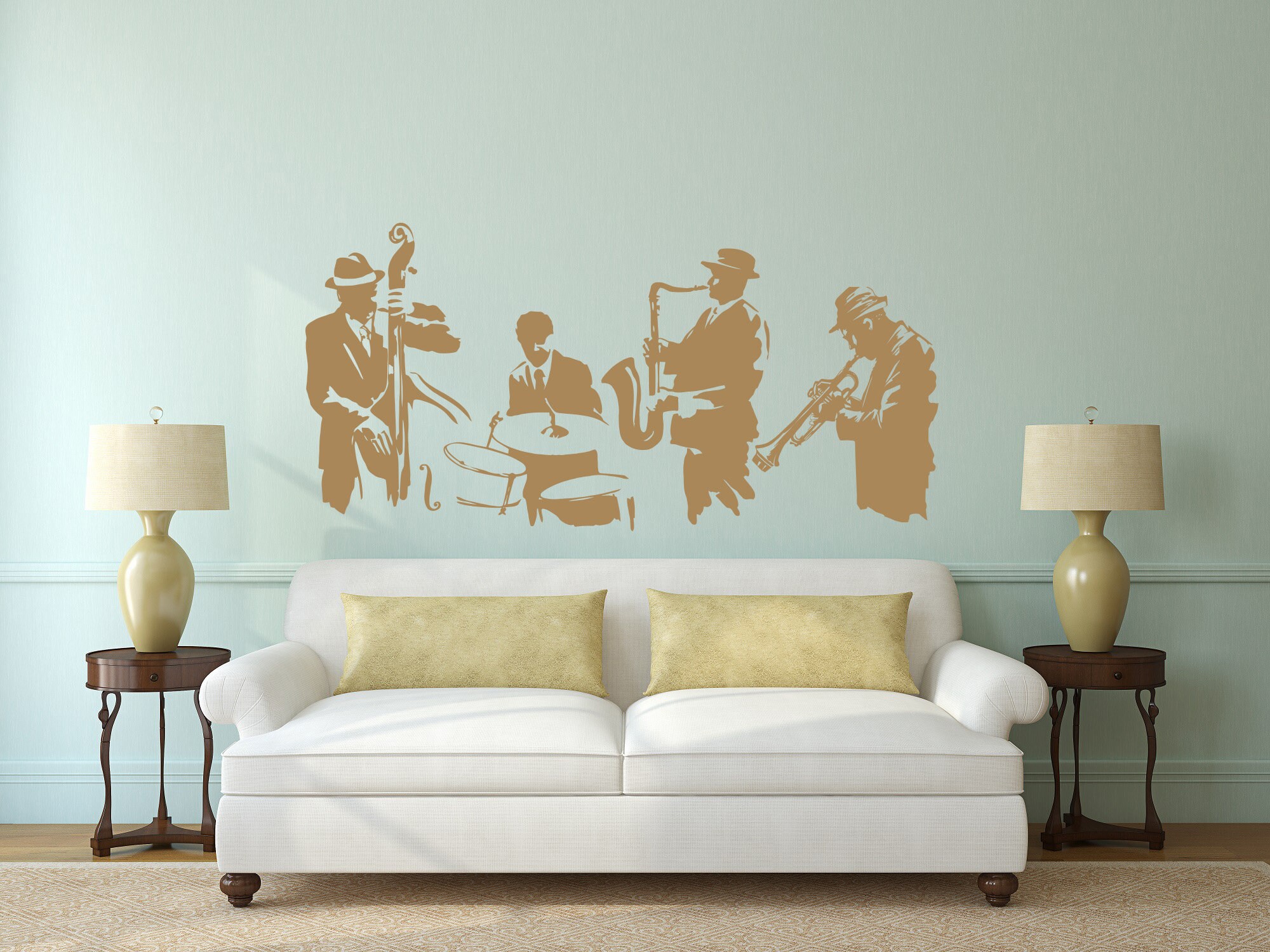 Jazz Music Band Vinyl Wall Decal: Home, Office Decor LO57 - Etsy