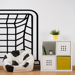 Soccer Football Goal Wall Decal, Soccer Goal Wall Sticker, Sport Vinyl ...