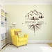 Adventure Awaits Wall Decal: Compass, Camping, Mountains - Etsy