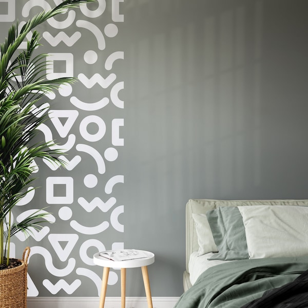 Abstract Wall Decal - Etsy
