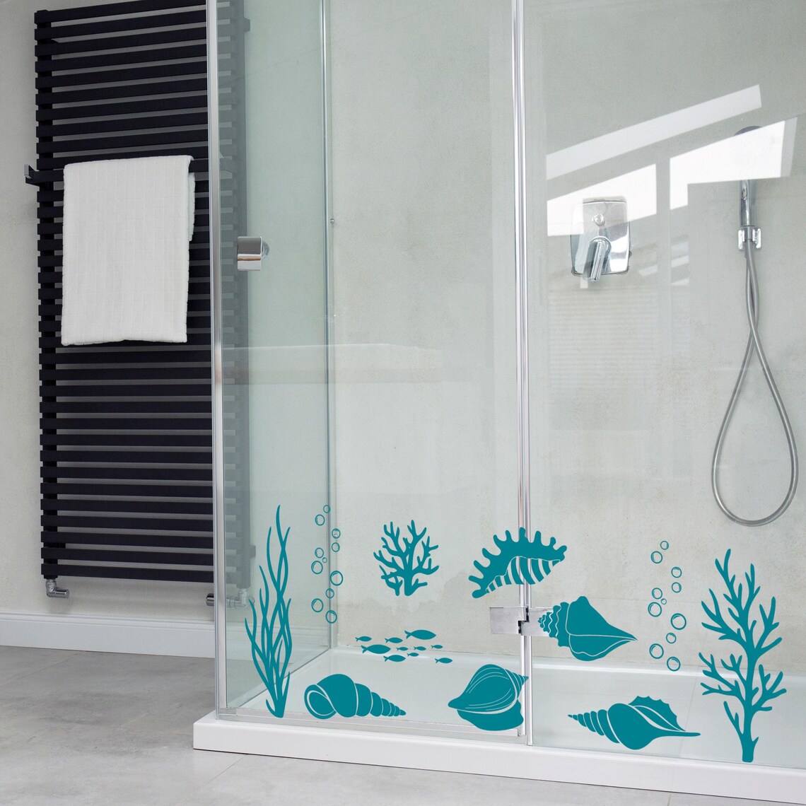 Seashells Wall Decal, Sea Life Vinyl Decals, Nautical Wall Decal, Sea ...