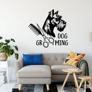 Dog Grooming Salon Wall Decal: Pet Salon Decor LO209 - Etsy