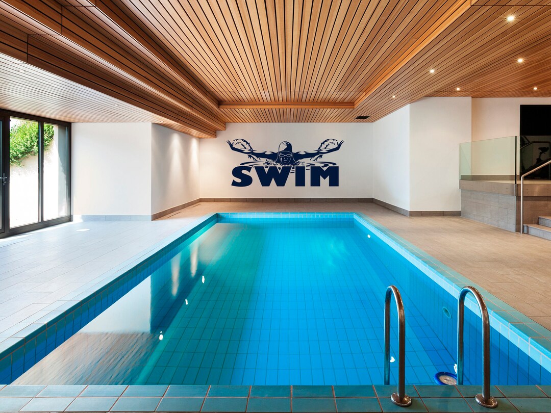 Butterfly Swimming Technique Wall Decal: Swimmer Silhouette Decor LO59 ...