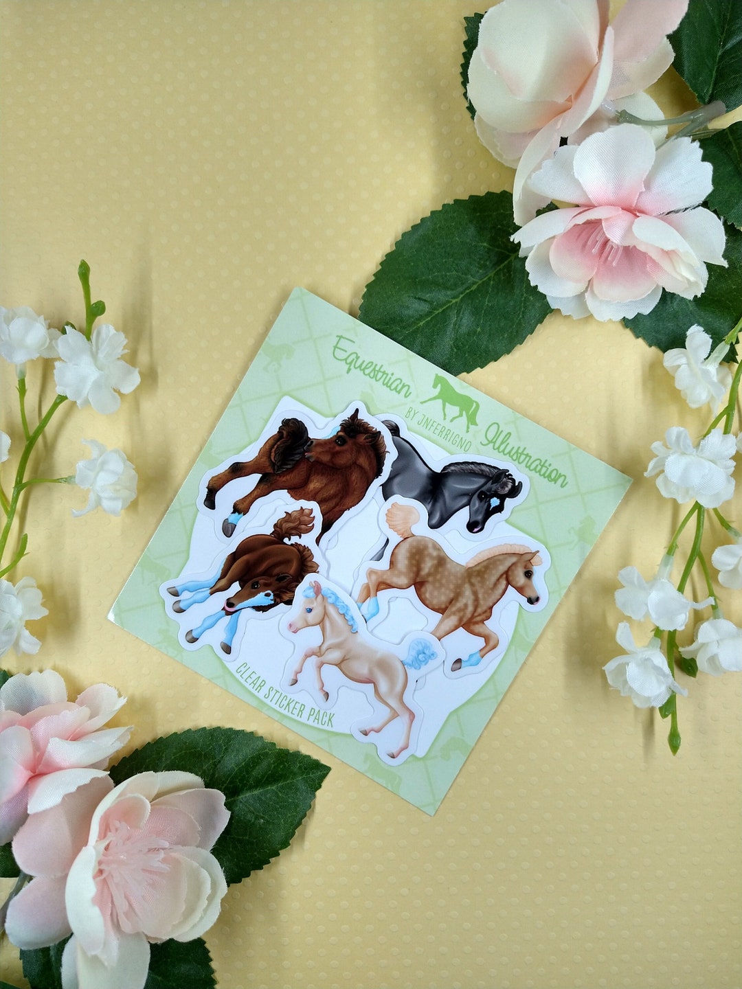 Pony Foal Sticker Pack, Pony Sticker Pack, Horse Sticker Pack, Party ...