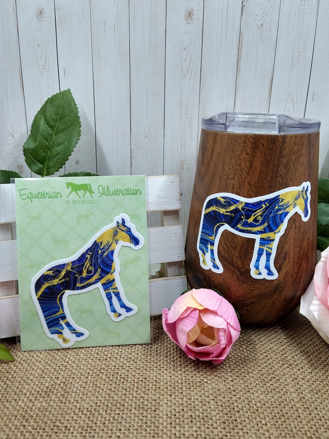 Horse Sticker, Horse Gift, Horse Lover, Horse Art, Equestrian Gift ...