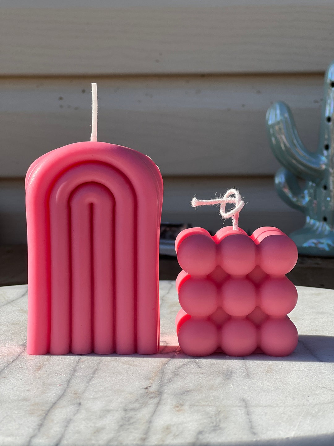 Rainbow Arch Candle/ 4 Bubble Cube Candles-100% High Quality - Etsy