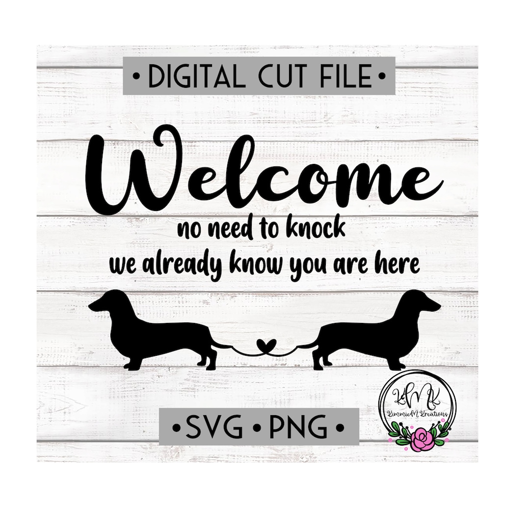 Welcome Dachshund's | Dachshunds SVG - Etsy