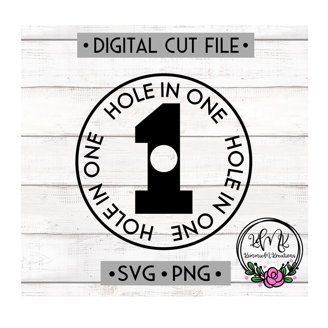 Hole in One Circle SVG| Hole in One - Etsy