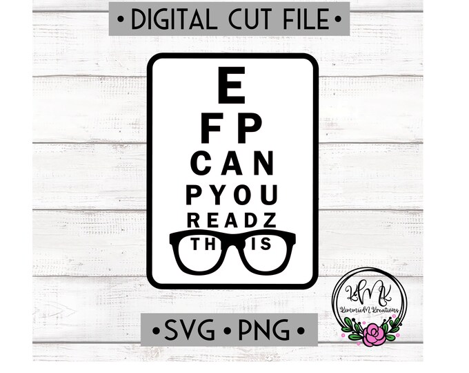 Eye Chart SVG, - Etsy
