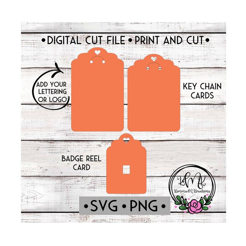 Display Card Bundle Key Chain Card SVG Badge Reel Card | Etsy