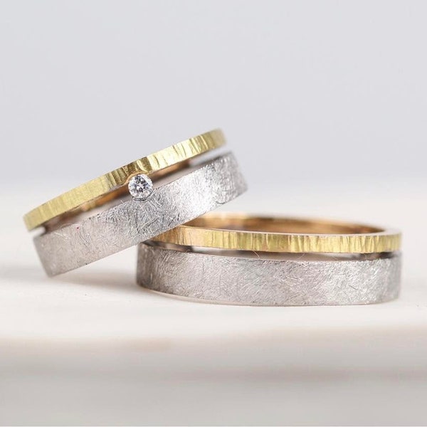 Texture Wedding Ring - Etsy