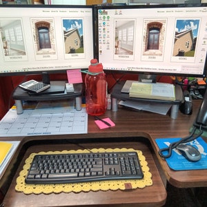 Crochet Desk Keyboard Rug/mat - Etsy