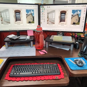 Crochet Desk Keyboard Rug/mat - Etsy