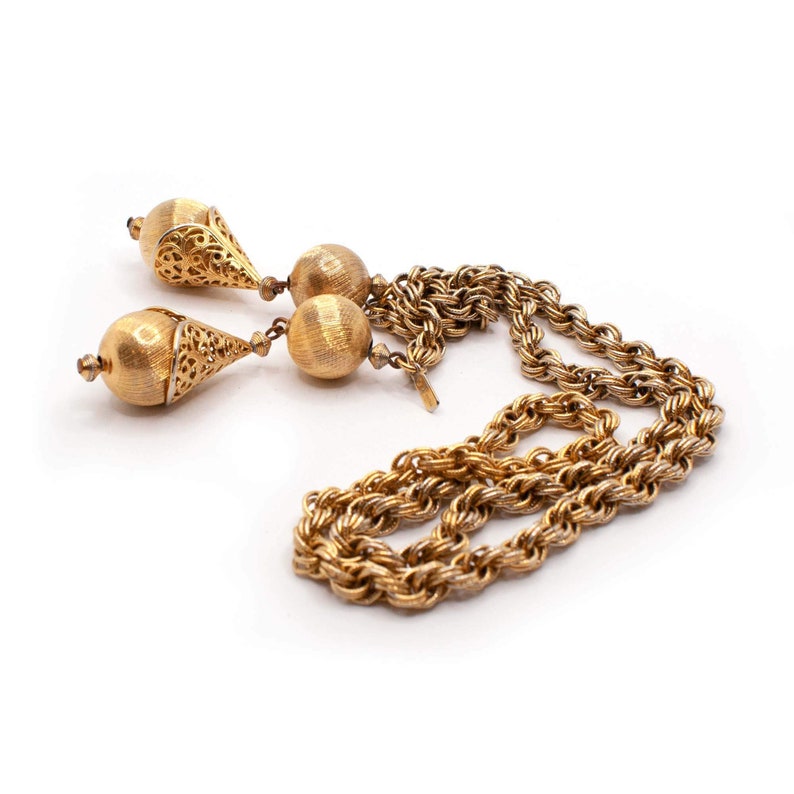 Vintage Monet Bolero Charm Gold Plated Lariat Necklace - Etsy