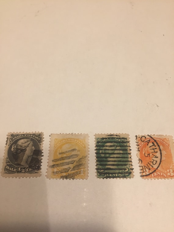 Canadian Late 1800s Stamps | Etsy