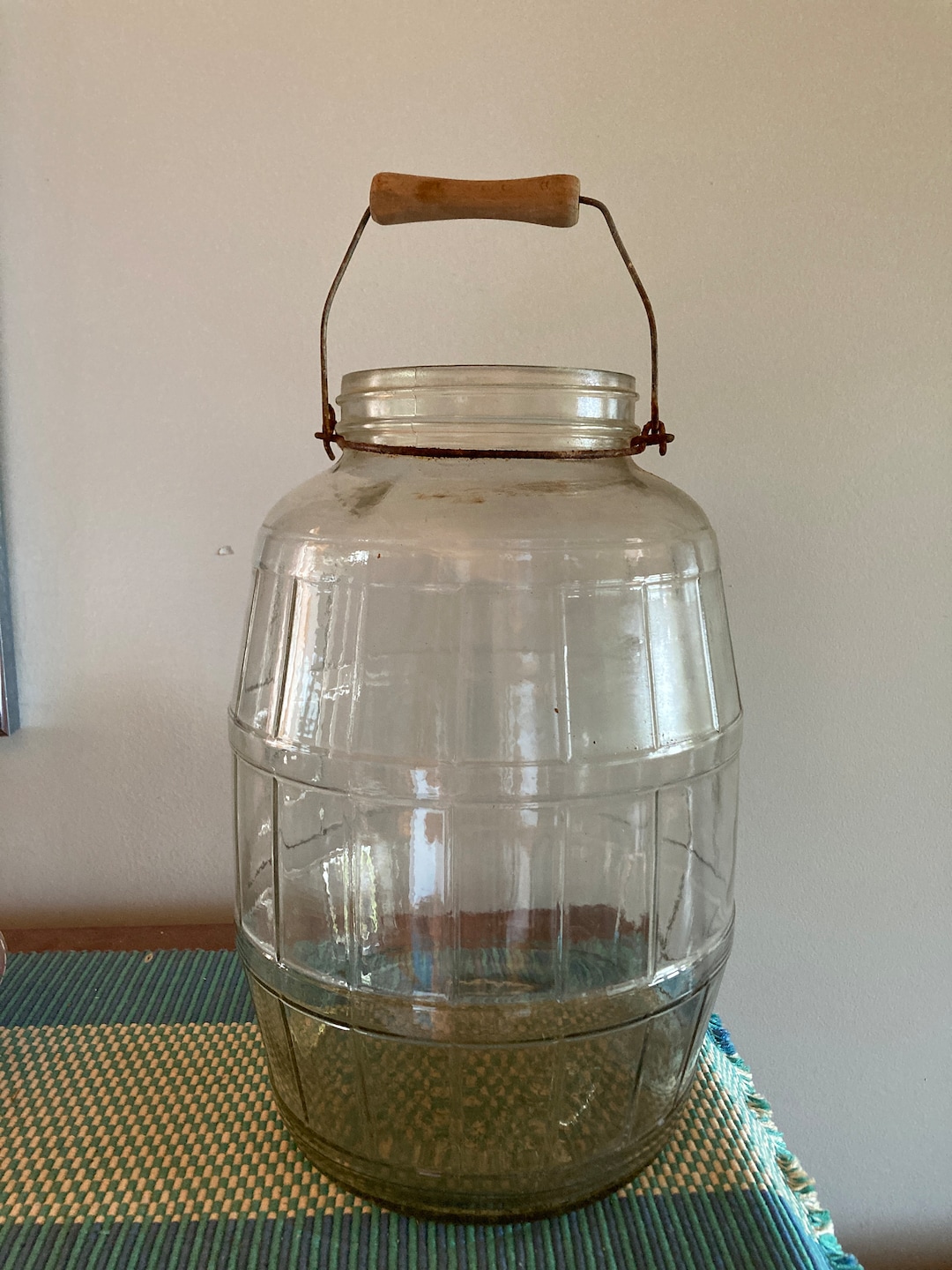 Glass Barrel Container - Etsy