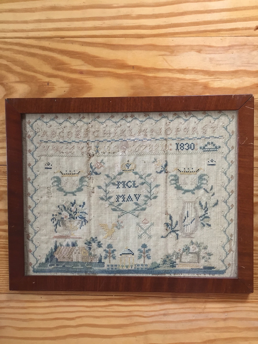 Antique Sampler From 1830 - Etsy