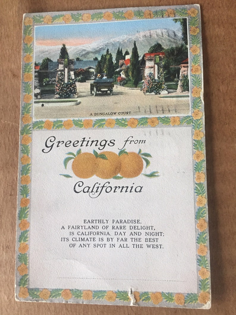 Antique California Postcard - Etsy