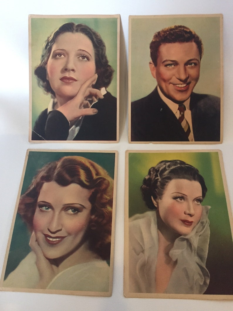 Vintage Movie Stars Cards - Etsy