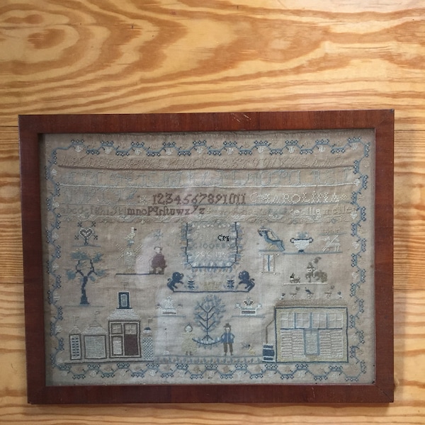 Antique Sampler - Etsy
