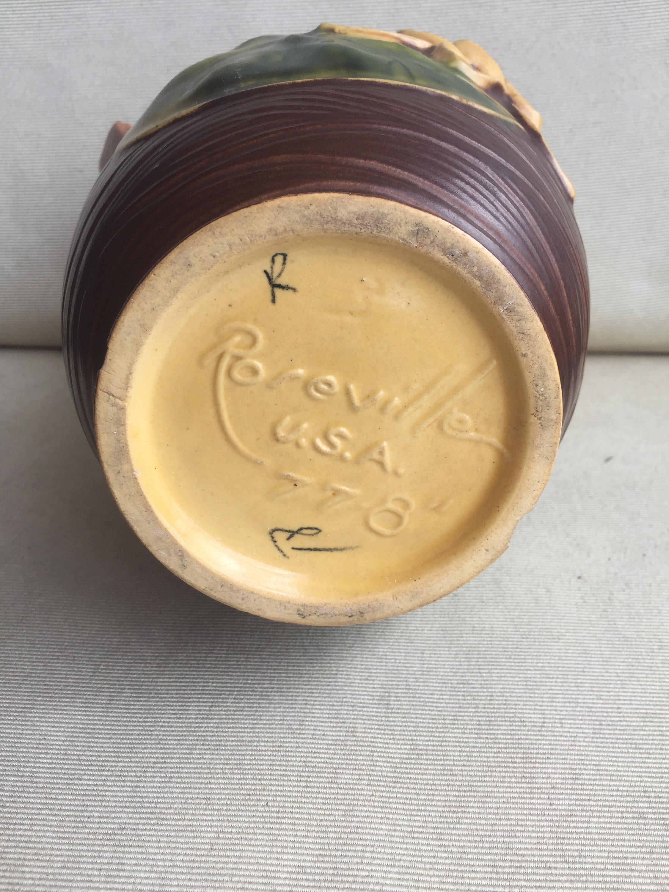 Roseville Water Lily Vase - Etsy
