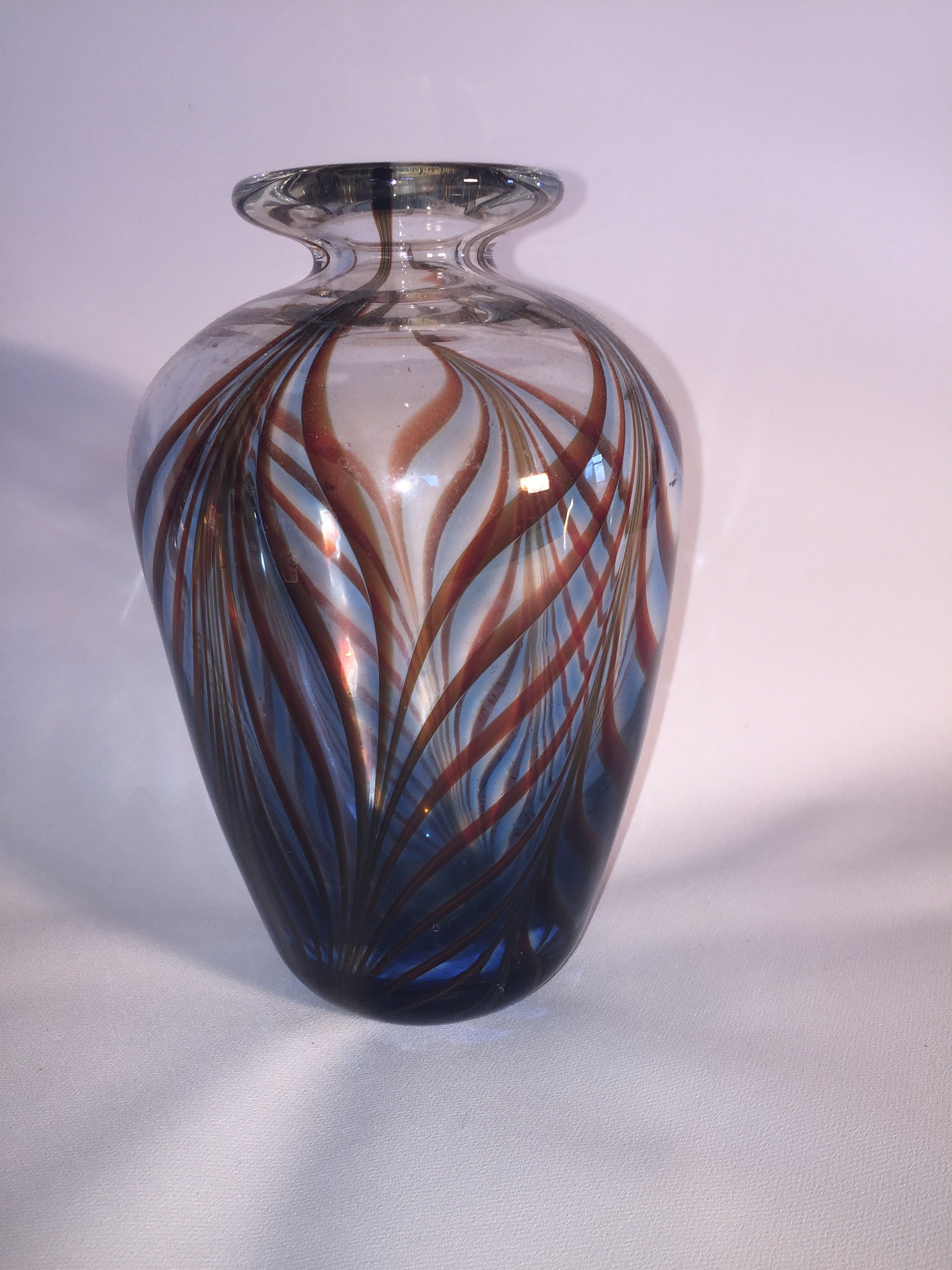 Art Glass Vase - Etsy