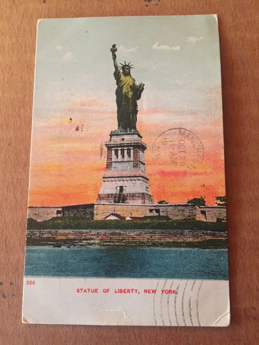 Antique Statue of Liberty Post Card - Etsy