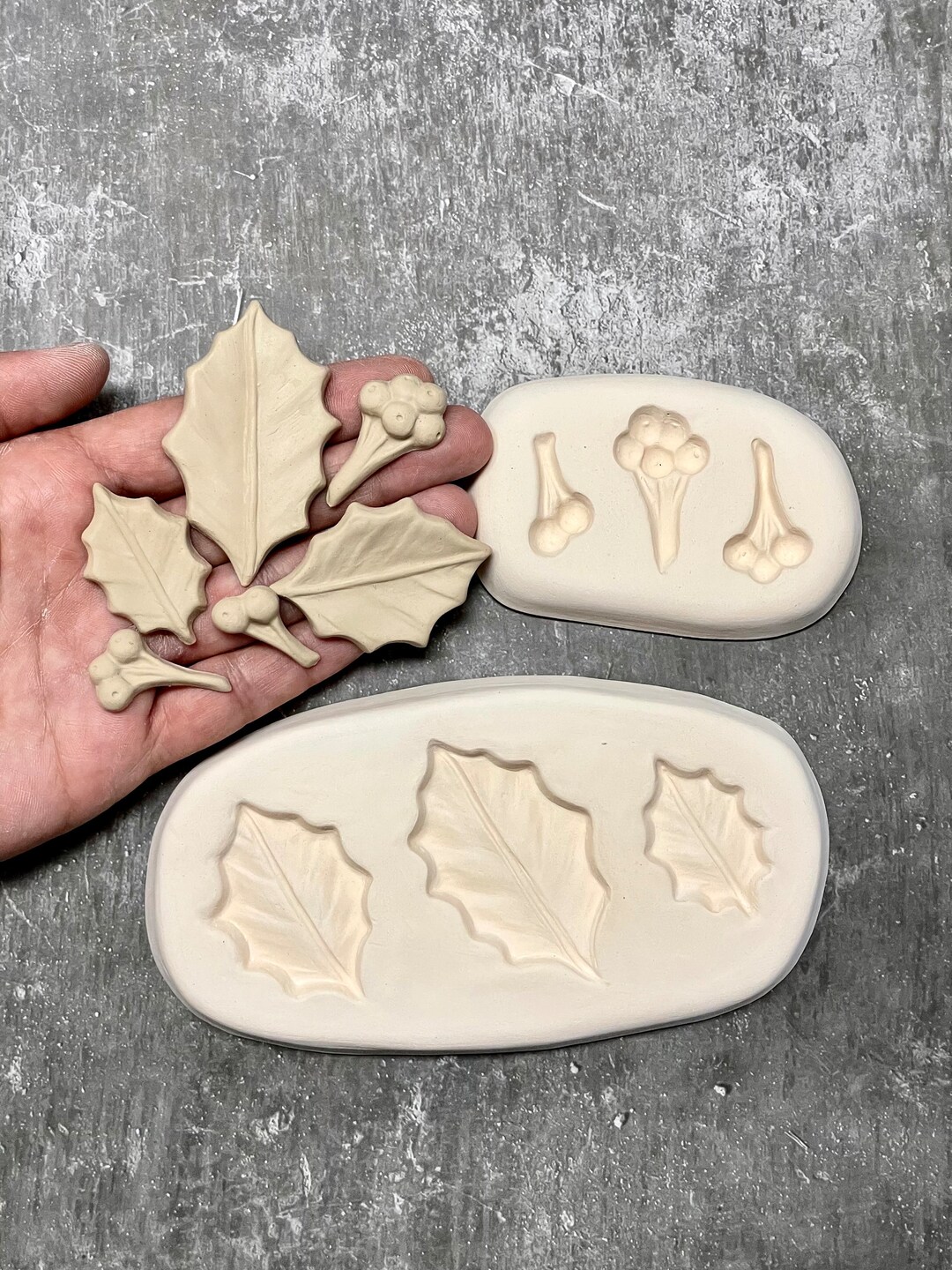 Holly & Berries Sprig Molds Value Pack - Etsy