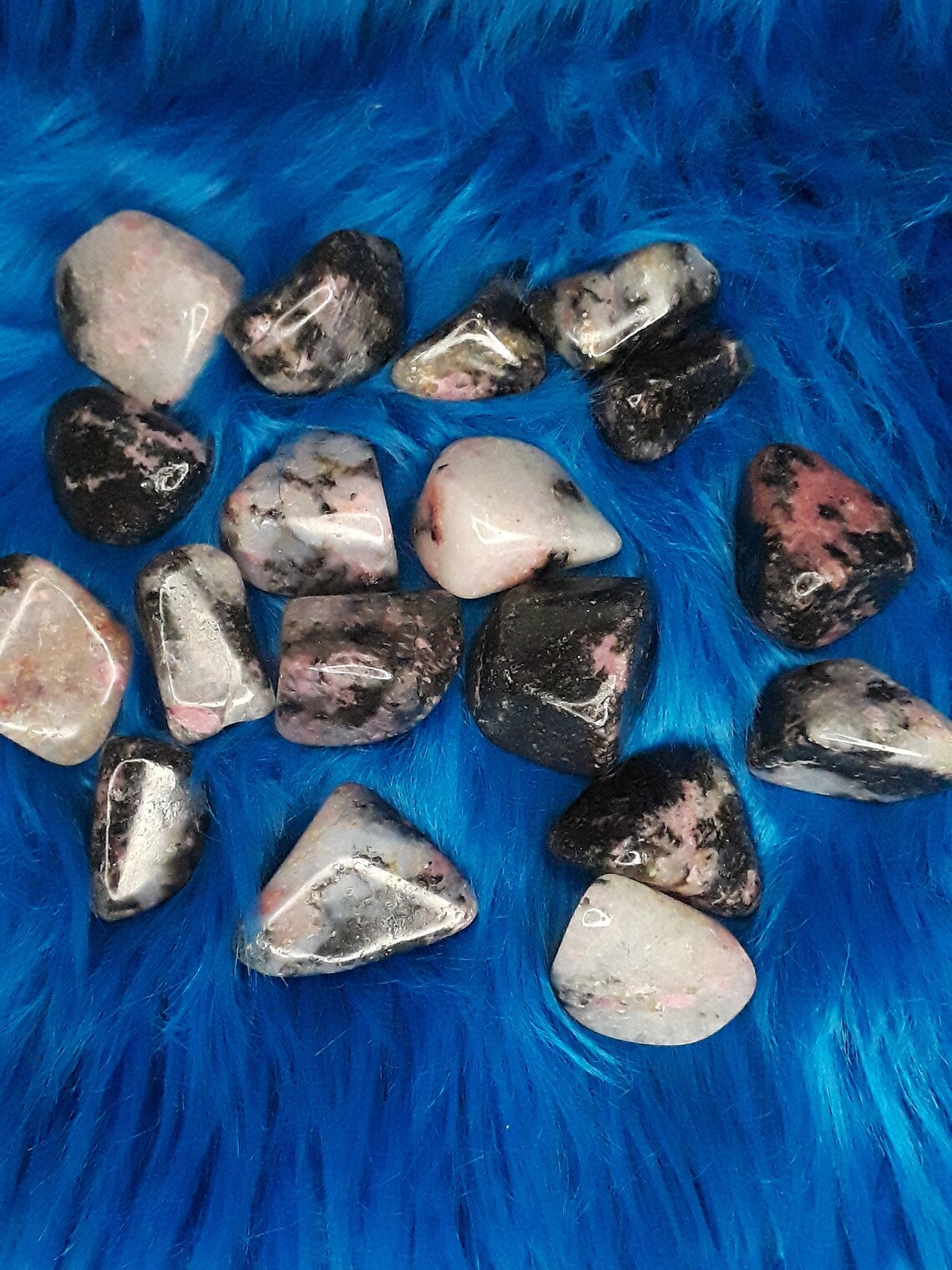 Rhodonite Tumbled Stones - Healing Crystals - PLEASE Read Full ...