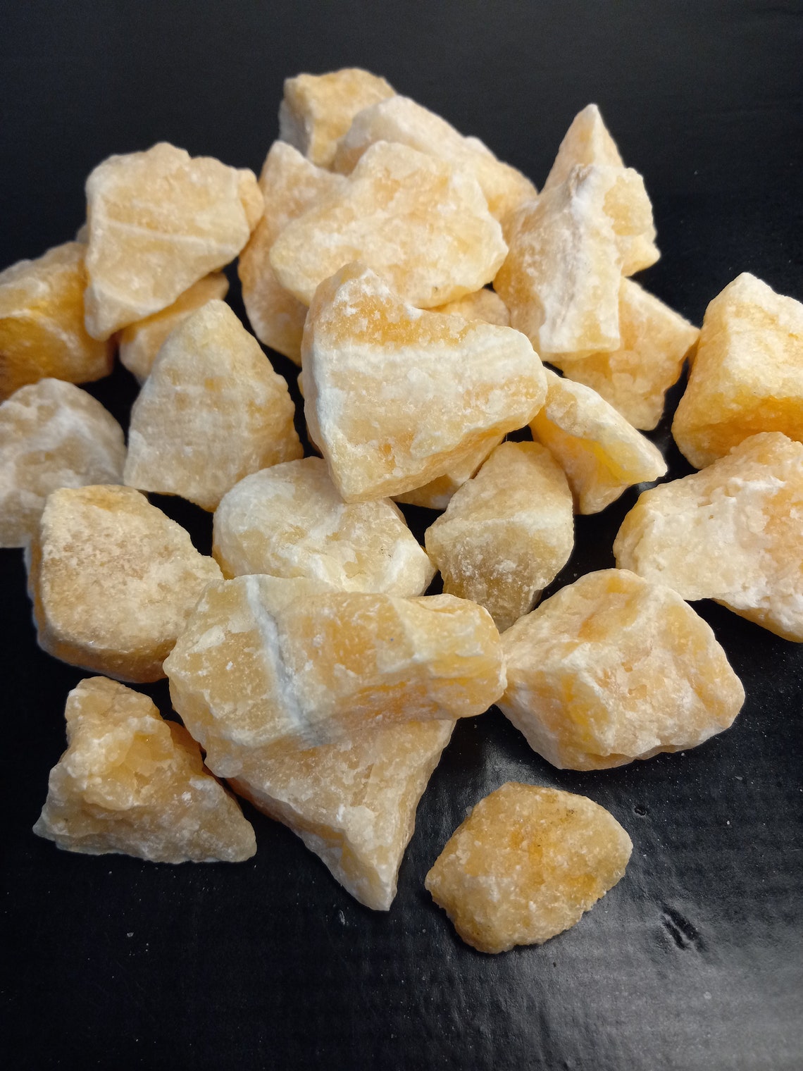 Raw Yellow Calcite Stones Rough Natural Healing Crystals - Etsy