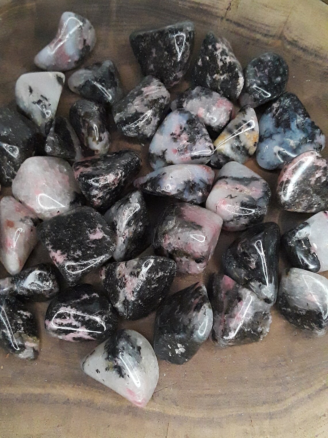 Rhodonite Tumbled Stones - Healing Crystals - PLEASE Read Full ...